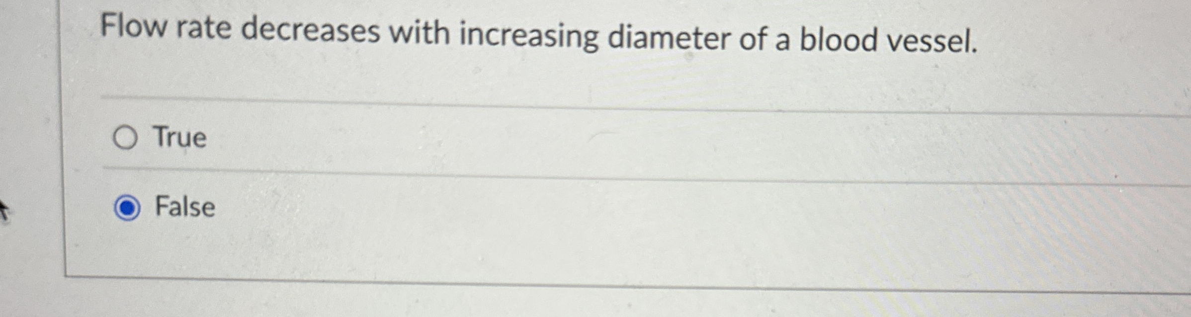 Solved Flow rate decreases with increasing diameter of a | Chegg.com