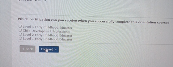 Solved Which certification can you receive when you | Chegg.com