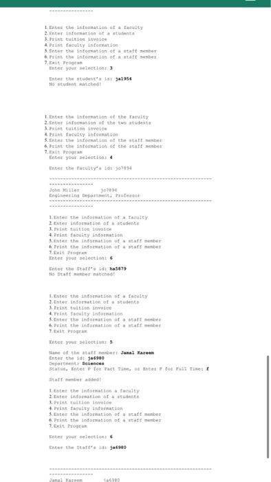 Solved in java please.I need the code for the following | Chegg.com