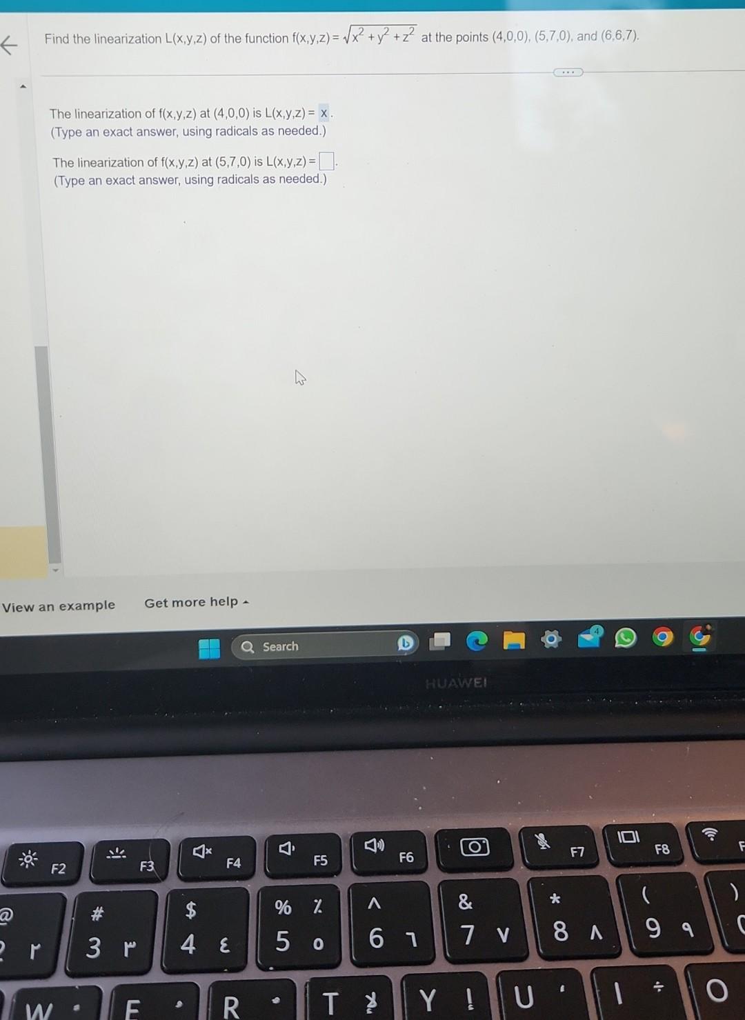 Solved Find The Linearization L X Y Z Of The Function