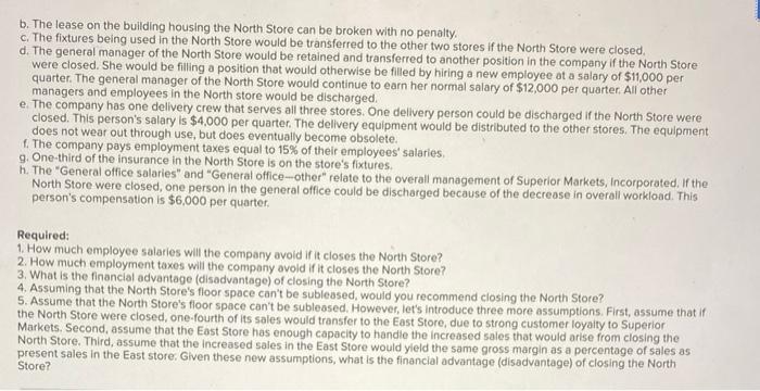 Solved Problem 13-26 (Static) Close or Retain a Store | Chegg.com