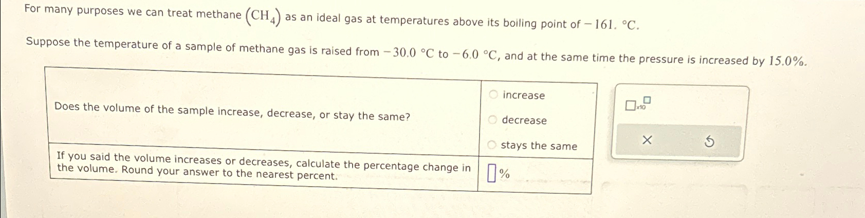 Solved For many purposes we can treat methane (CH4) ﻿as an | Chegg.com