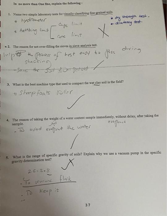 Solved 1. Name two simple laboratory tests for visually | Chegg.com