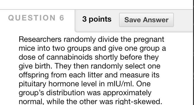 Solved Researchers randomly divide the pregnant mice into | Chegg.com