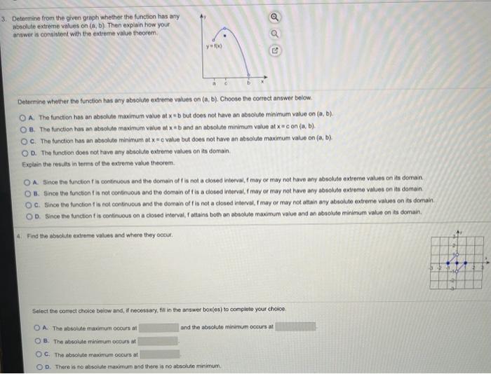 Solved 1. Determine from the given graph whether the | Chegg.com