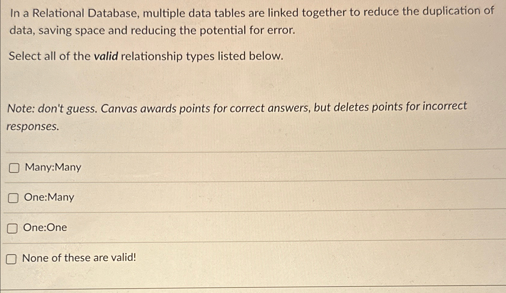 Solved In a Relational Database, multiple data tables are | Chegg.com