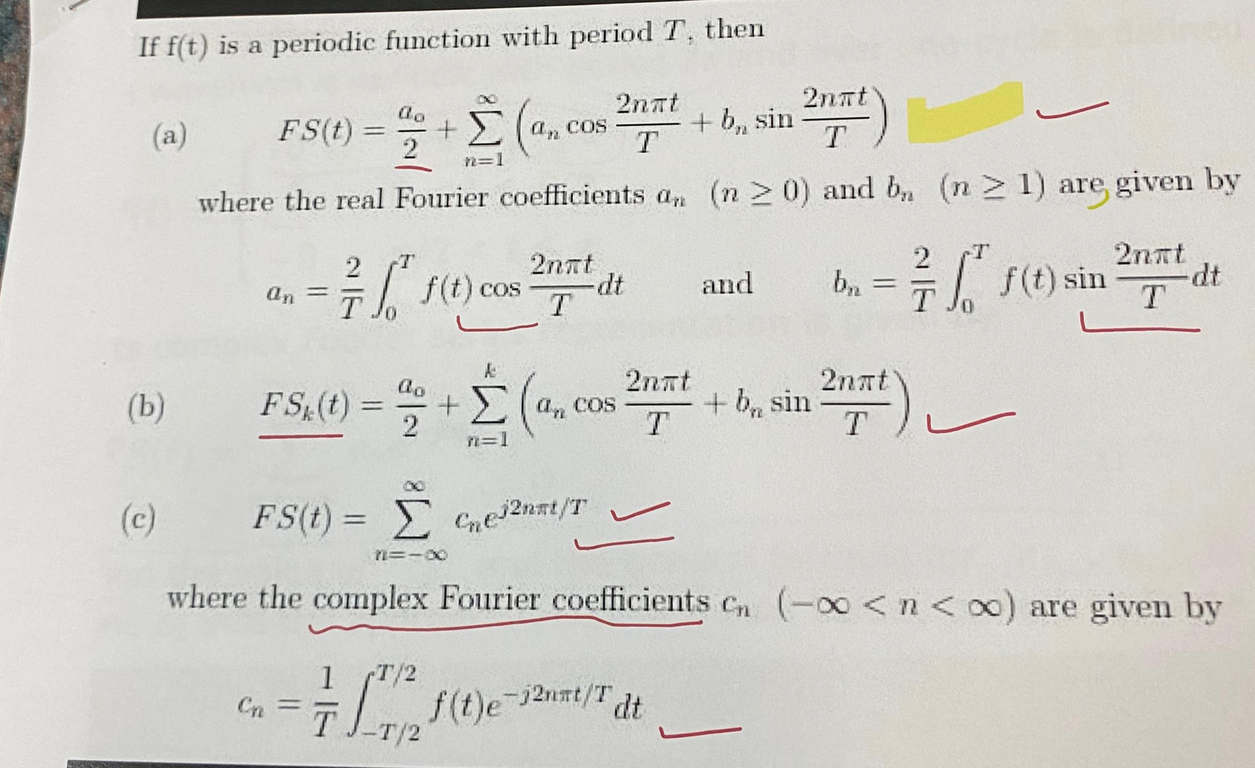 Solved If f(t) ﻿is a periodic function with period T, | Chegg.com