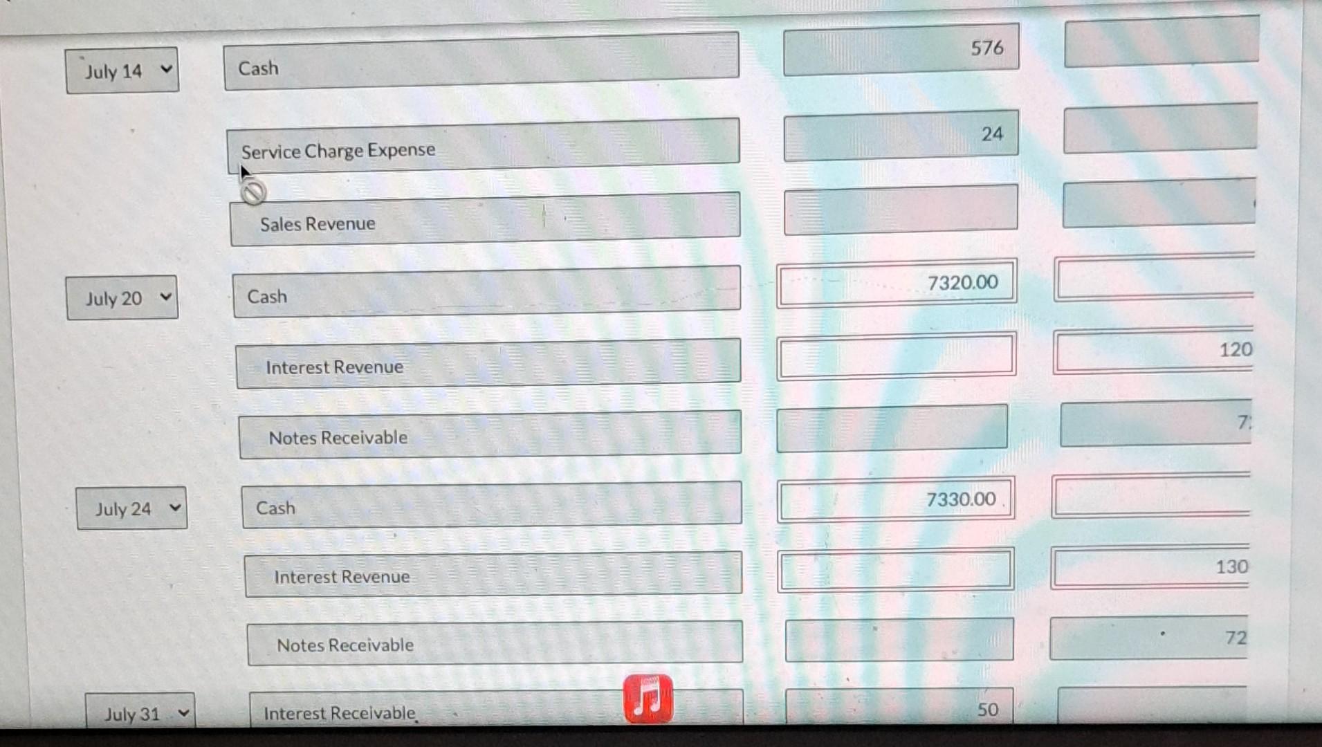 Journalize the July transactions and the July 31 | Chegg.com