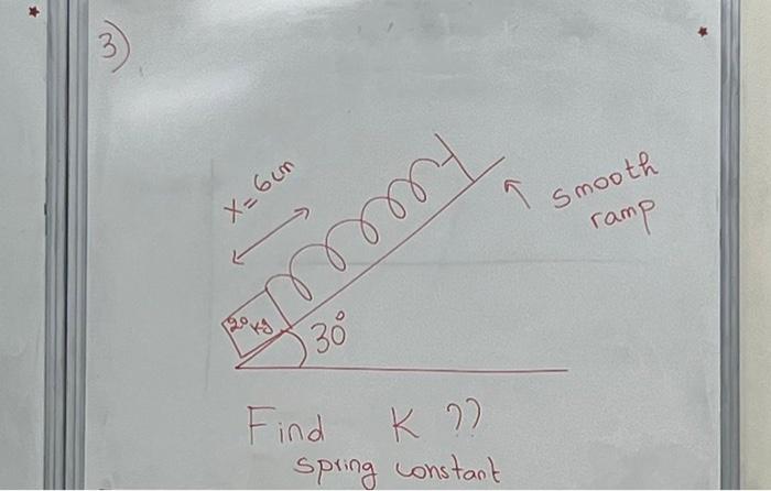 Solved Find K ?? spring constant | Chegg.com