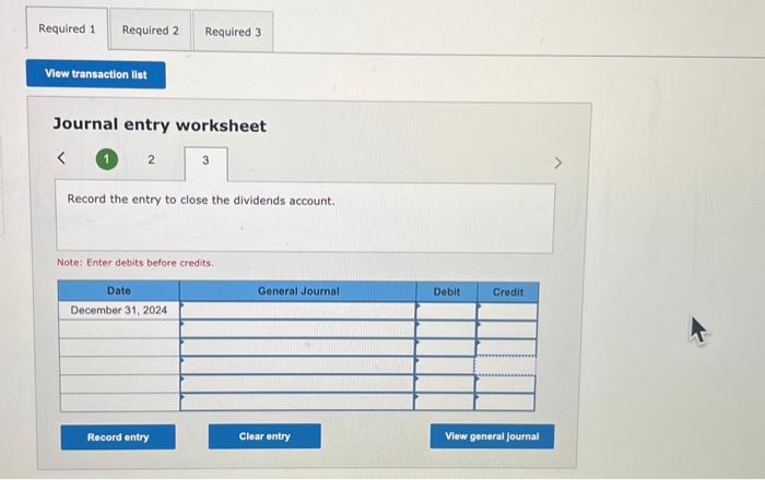 Solved Journal entry worksheet Record the entry to close | Chegg.com