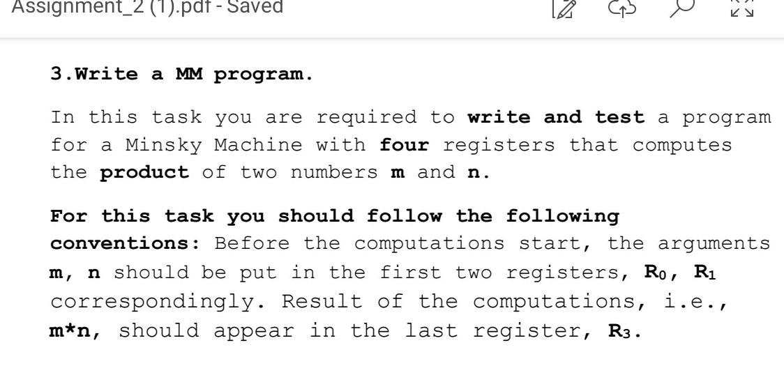 3. Write a MM program. In this task you are required | Chegg.com