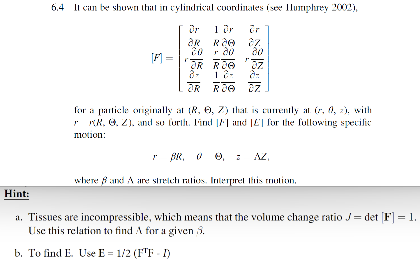 Solved Hint:a. ﻿Tissues are incompressible, which means that | Chegg.com