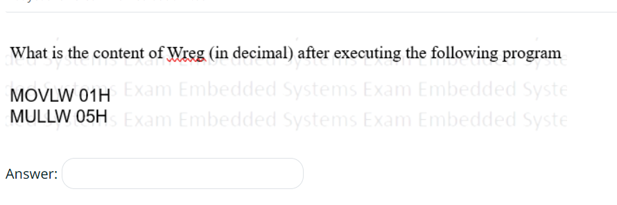 Solved What is the content of Wreg (in decimal) ﻿after | Chegg.com