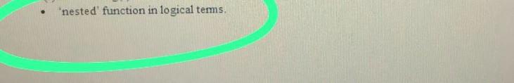 Solved nested function in logical terms. | Chegg.com