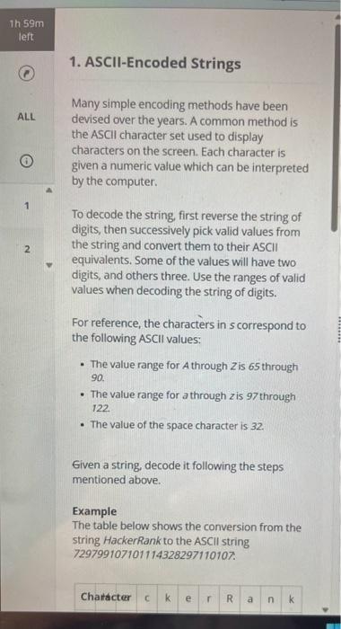 Solved Many simple encoding methods have been devised over | Chegg.com