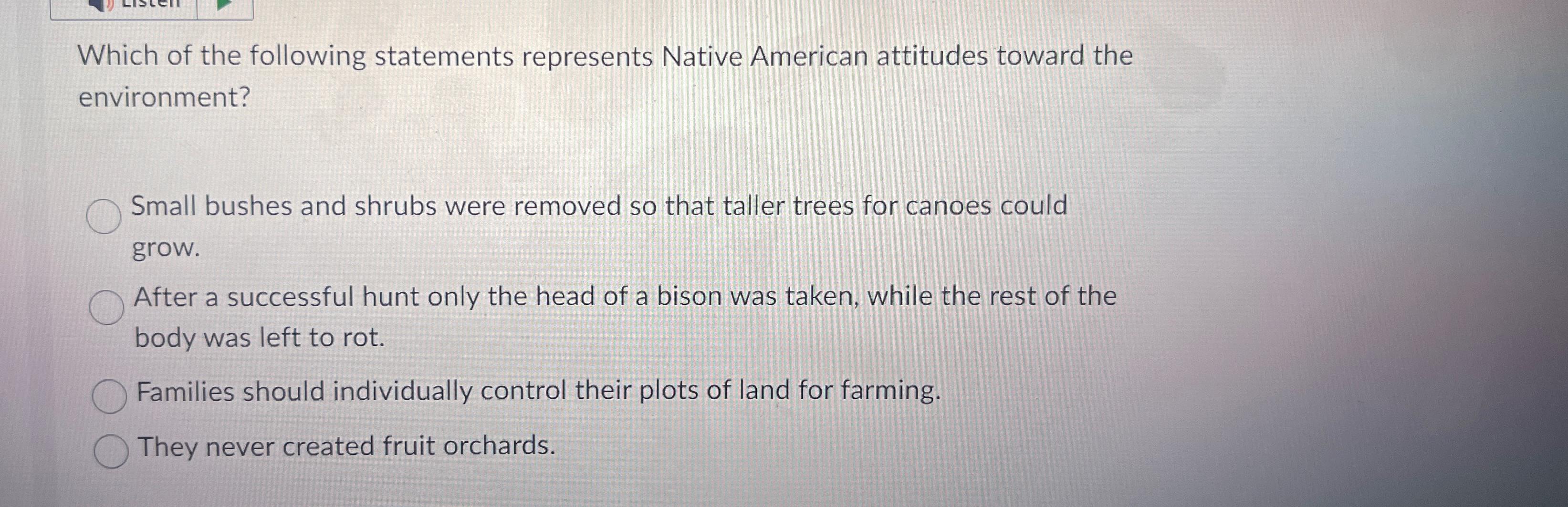 Solved Which of the following statements represents Native | Chegg.com