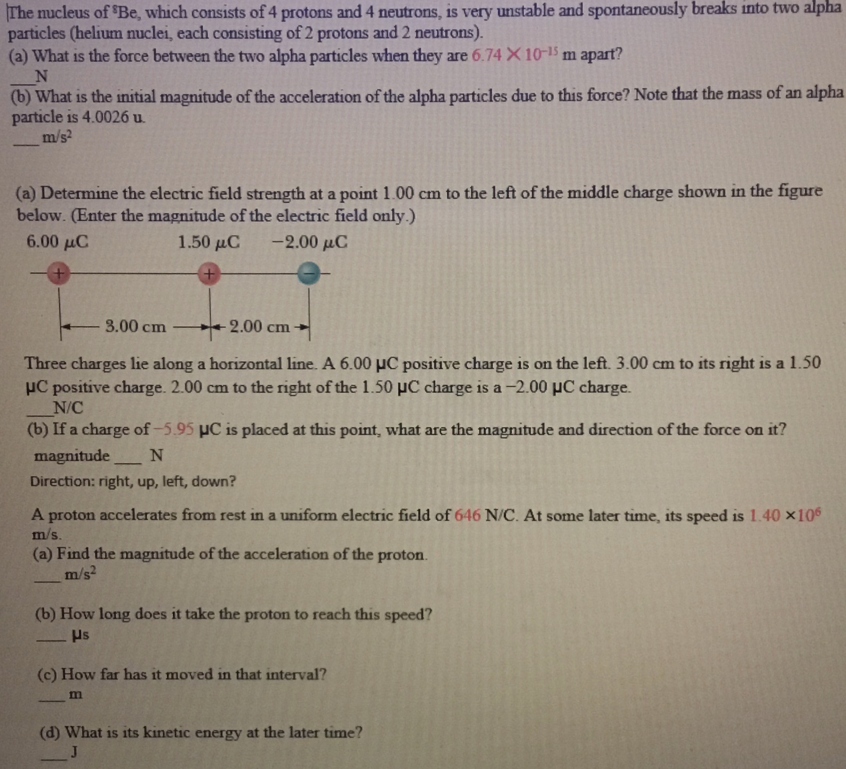Solved The nucleus of ?8Be, ﻿which consists of 4 ﻿protons | Chegg.com