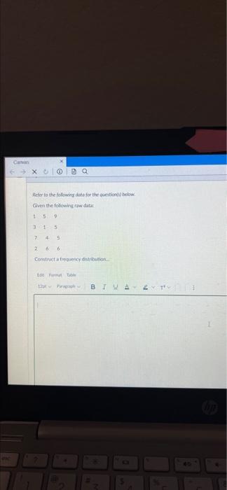 Solved Canvas esc ← X Ⓡ 1 Refer to the following data for | Chegg.com