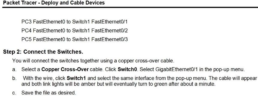Solved Packet Tracer - Deploy and Cable Devices Objectives | Chegg.com