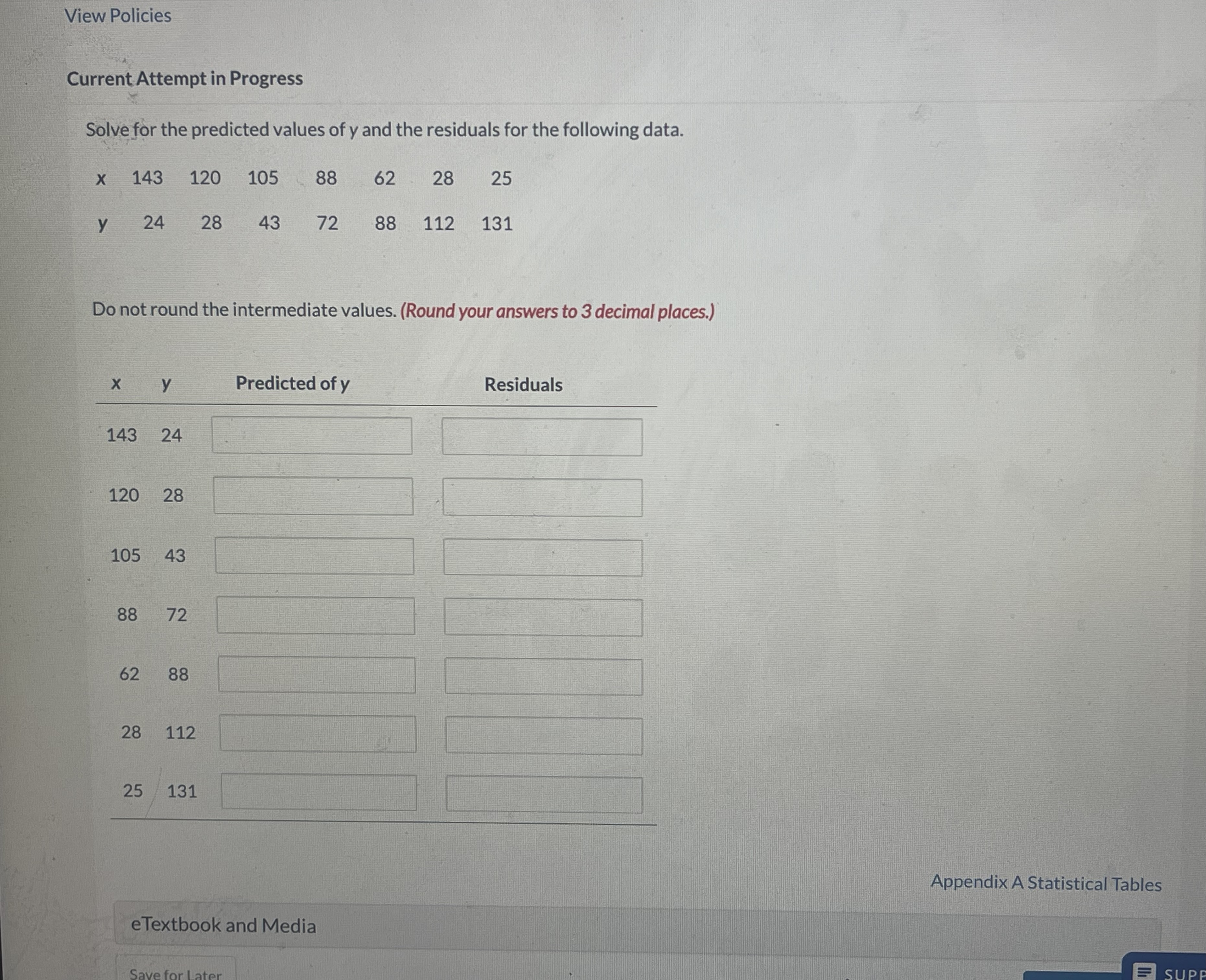 Solved Current Attempt in ProgressSolve for the predicted | Chegg.com