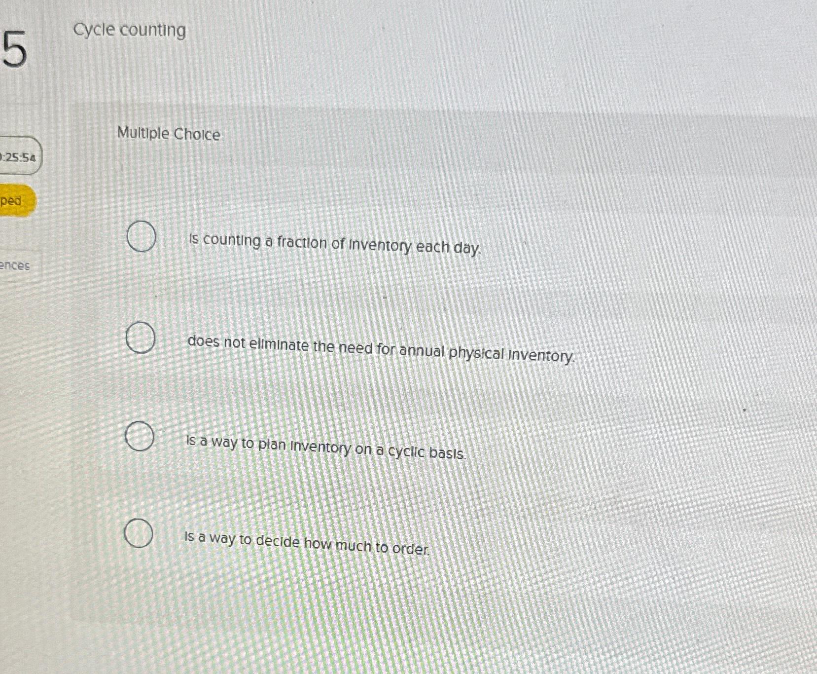 Solved Cycle countingMultiple CholceIs counting a fraction | Chegg.com