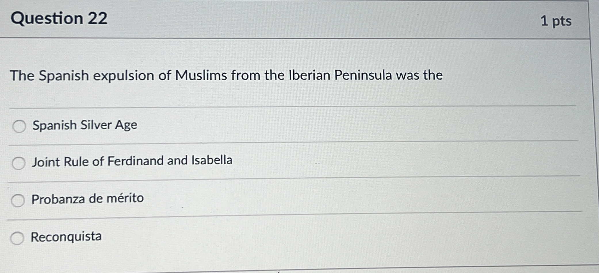 Question 221 ﻿ptsThe Spanish expulsion of Muslims | Chegg.com