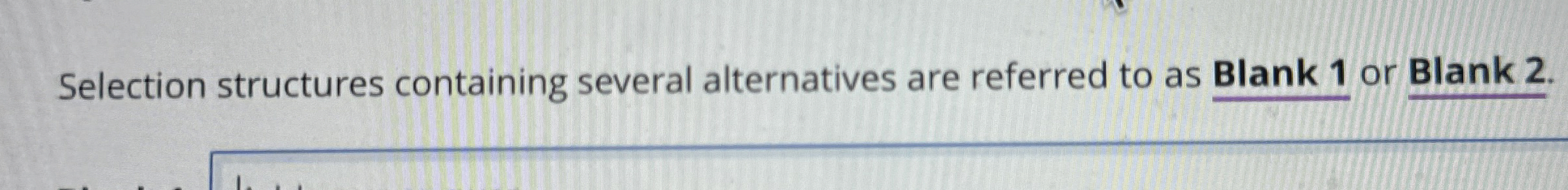 Solved Selection structures containing several alternatives | Chegg.com