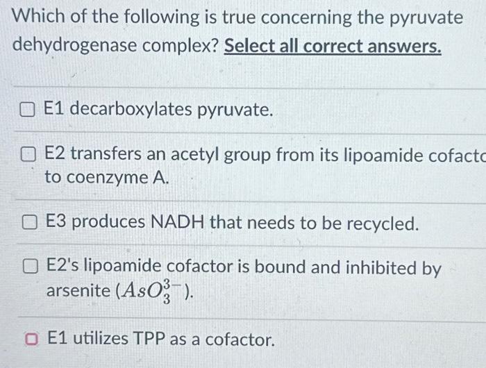 Solved Which of the following is true concerning the | Chegg.com