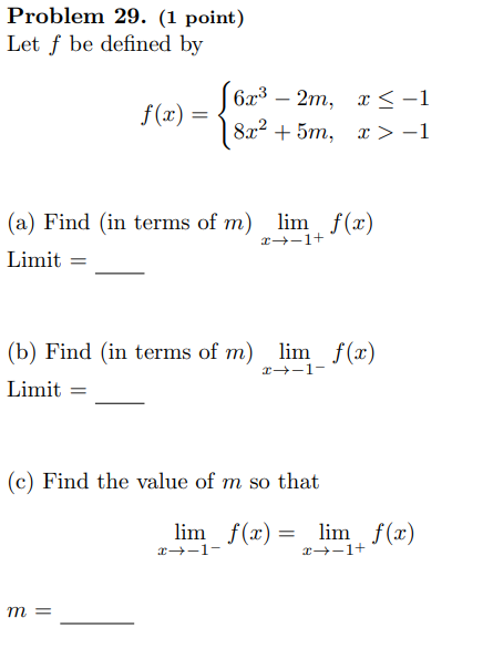 Solved Problem 29.Let f ﻿be defined | Chegg.com