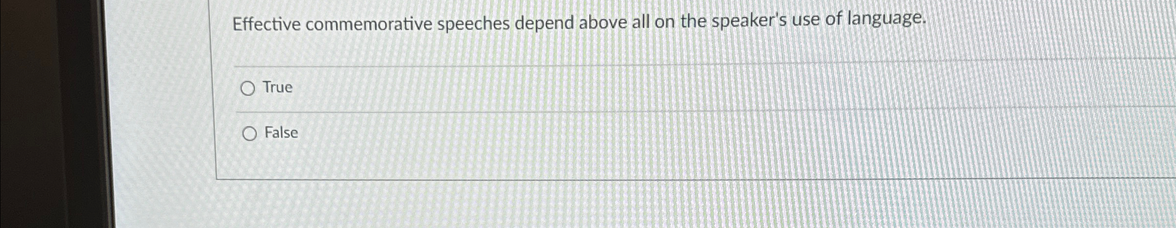 Solved Effective commemorative speeches depend above all on | Chegg.com