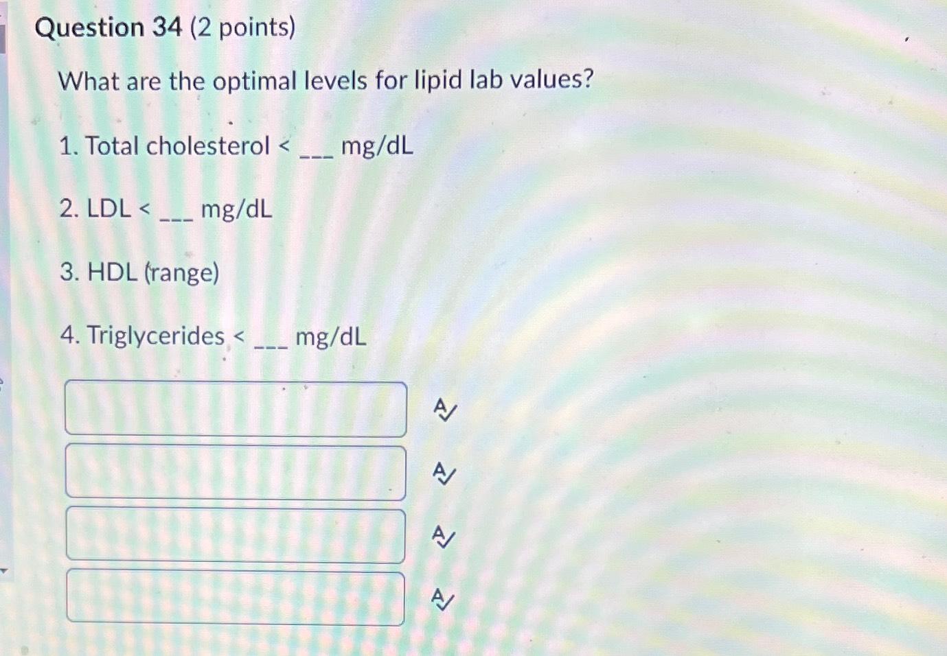 Solved Question 34 (2 ﻿points)What are the optimal levels | Chegg.com