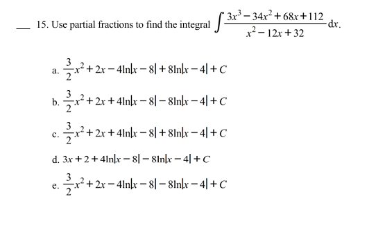 Solved Use partial fractions to find the integral | Chegg.com