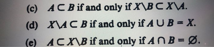 Solved I wanna know how to prove d and e | Chegg.com