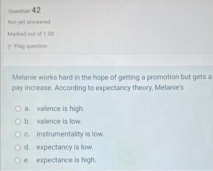 Solved Question 42 Not yet answered Marked out of 1.00 Flag | Chegg.com