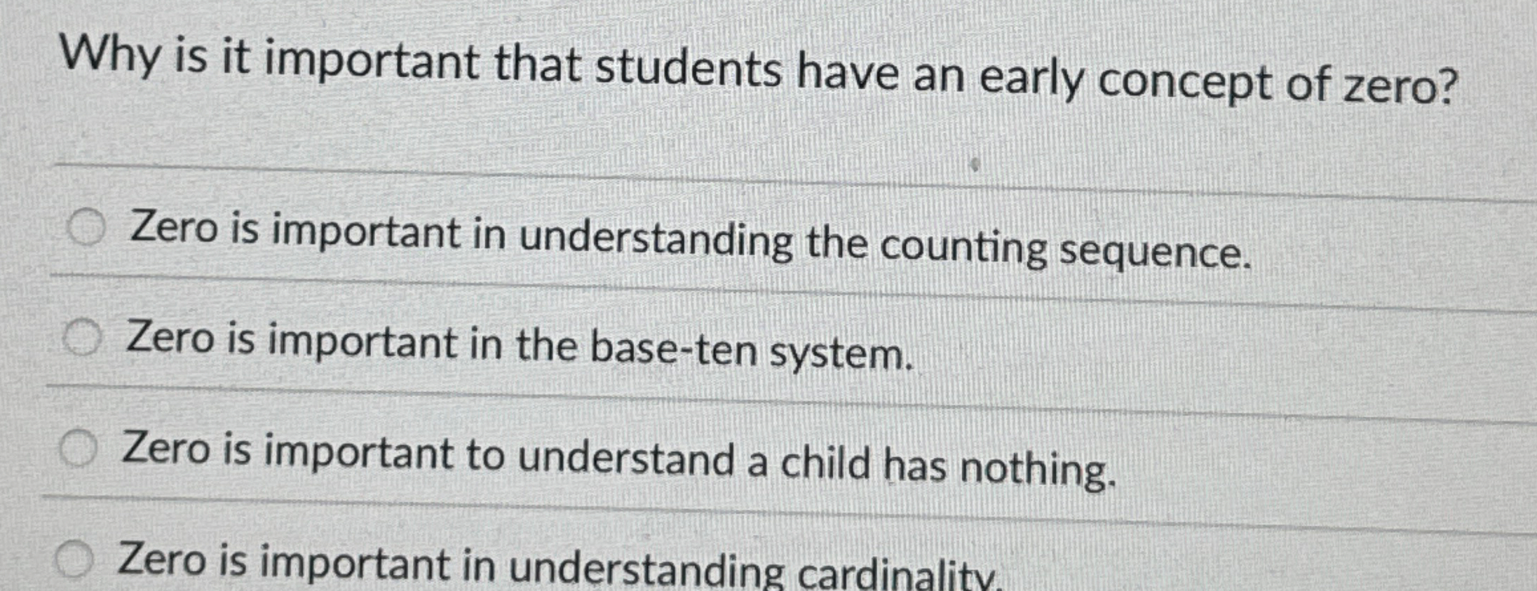 Solved Why is it important that students have an early | Chegg.com