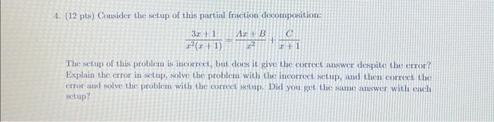 Solved 1. (12 pts) Consider the system of nonlinear | Chegg.com