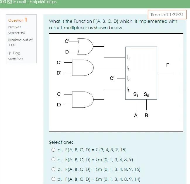 Solved on 2 This counter sequence is ? Time left 1:34:32 et | Chegg.com