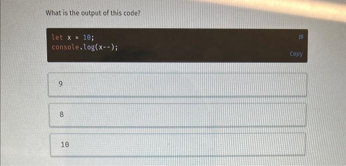 Solved What is the output of this code? | Chegg.com