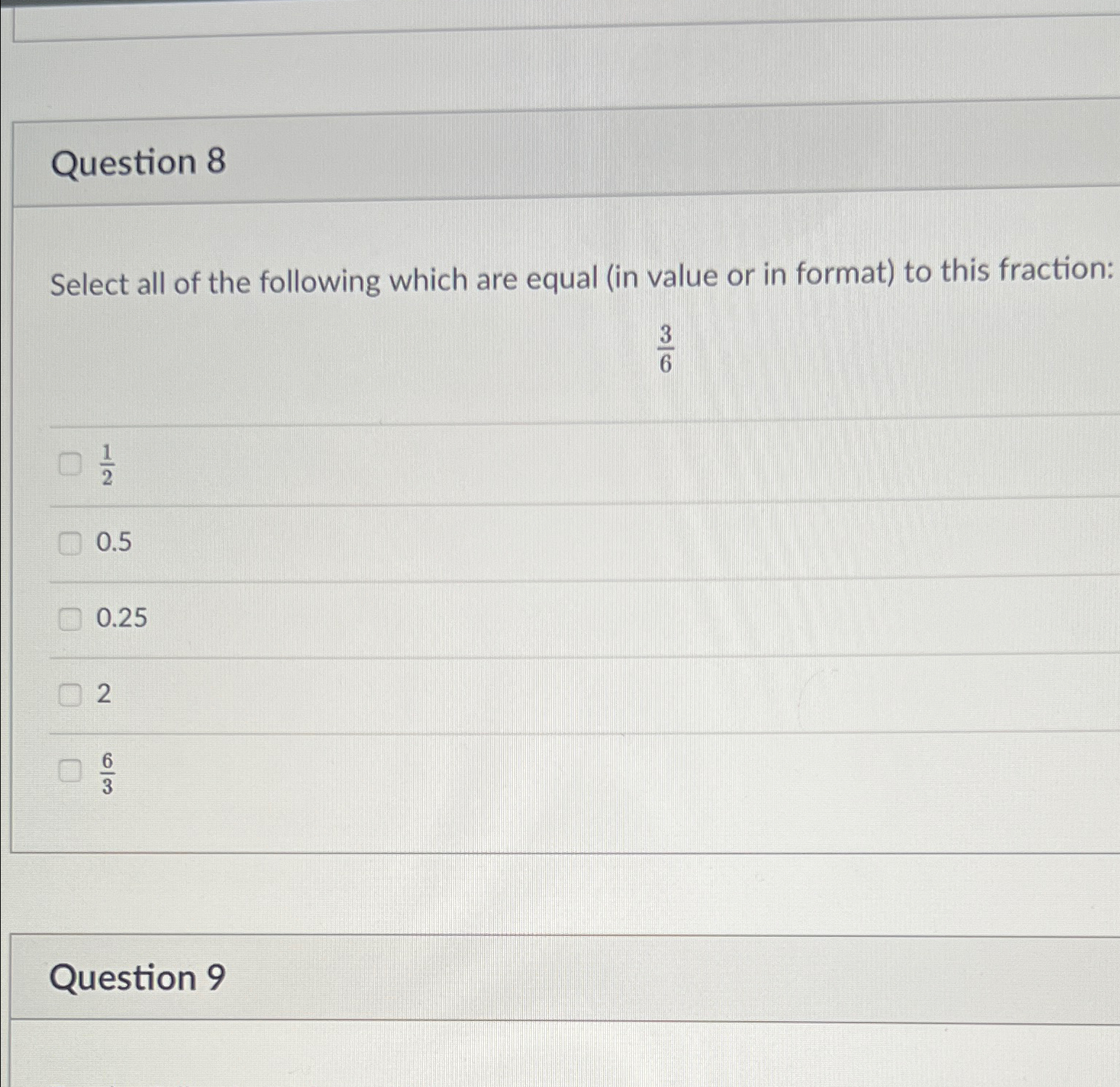 Solved Question 8Select all of the following which are equal | Chegg.com