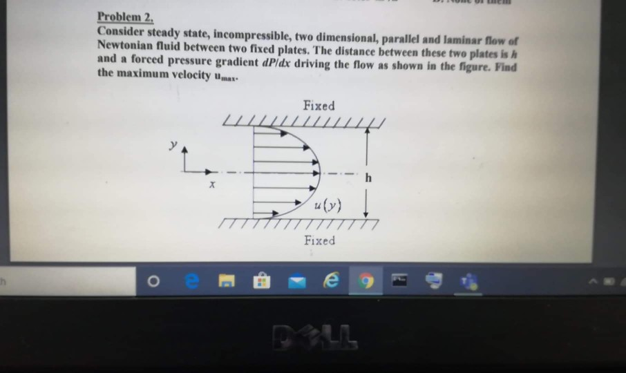 Solved Problem 2. Consider steady state, incompressible, two | Chegg.com