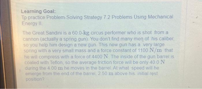 Solved Learning Goal: To practice Problem-Solving Strategy | Chegg.com
