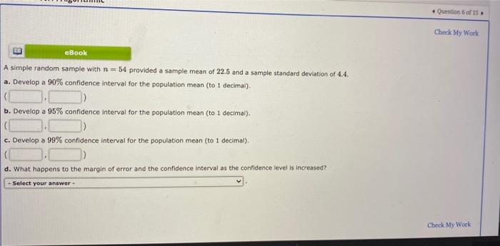 Solved Exercise 08.01 Algorithmic Question 1 of 15 Check My | Chegg.com