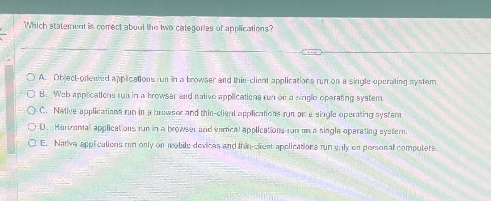 Solved Which statement is correct about the two categories | Chegg.com