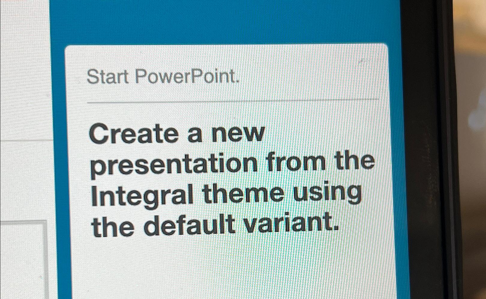 Solved Start PowerPointCreate a new presentation from the | Chegg.com