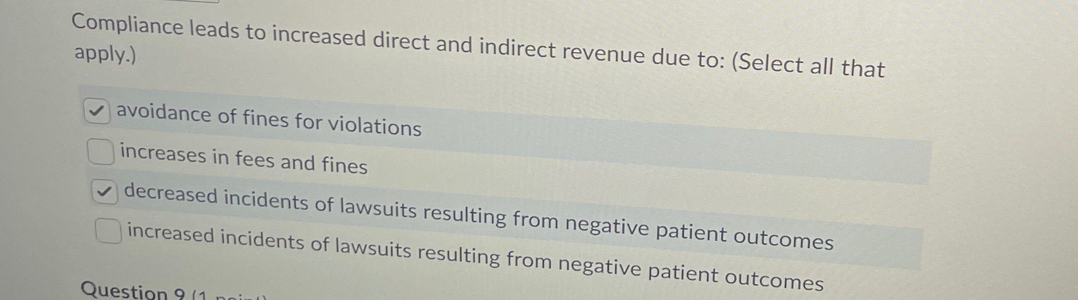 Solved Compliance leads to increased direct and indirect | Chegg.com