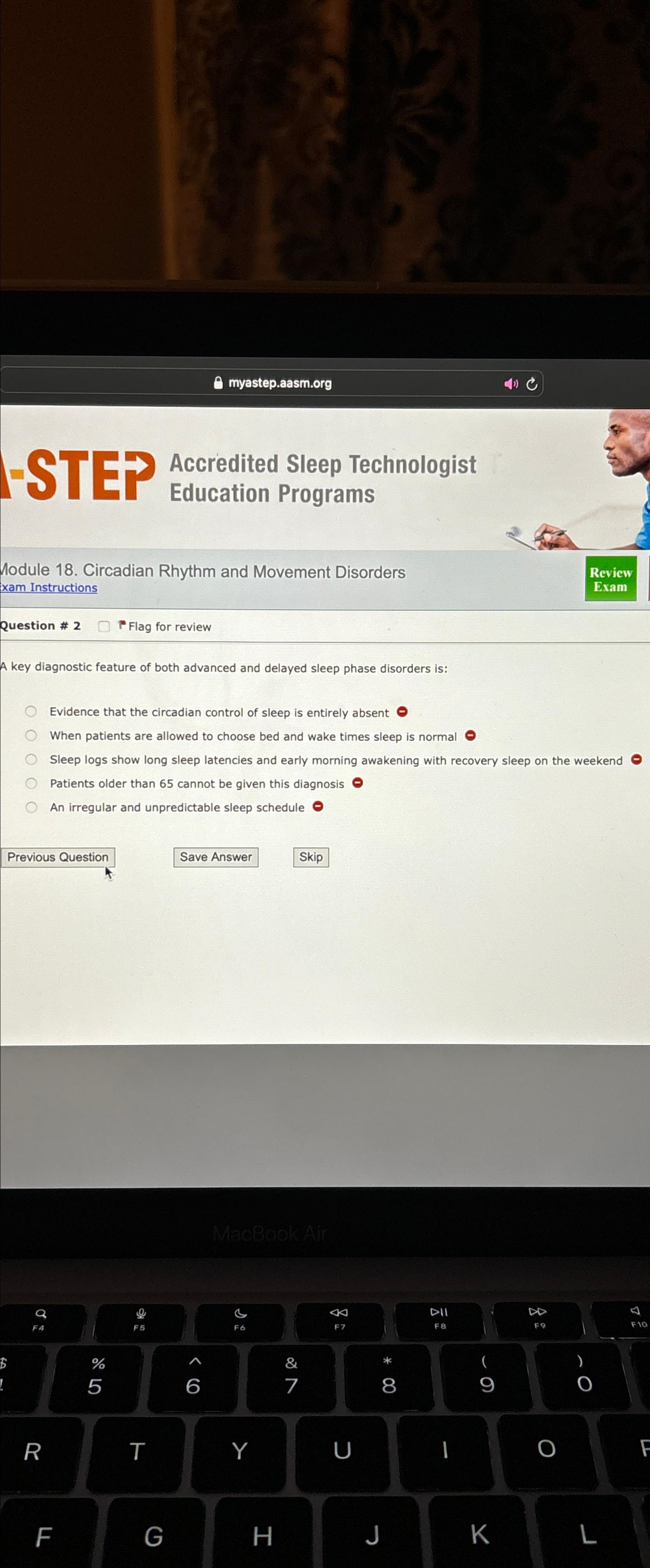 Solved myastep.aasm.orgAccredited Sleep Technologist | Chegg.com