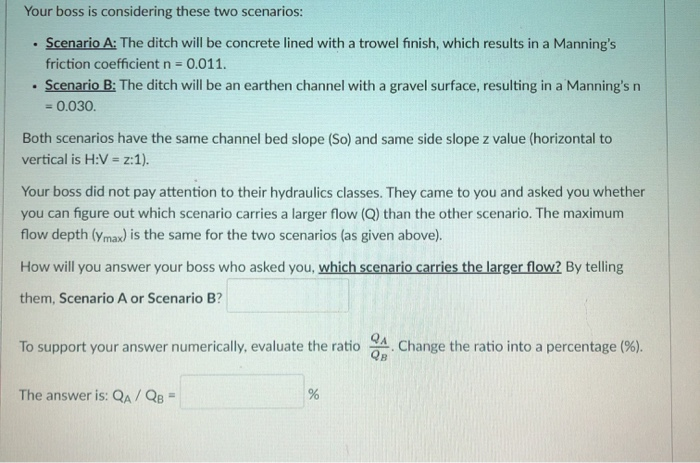 Solved Analysis of the flow in a triangular open channel | Chegg.com