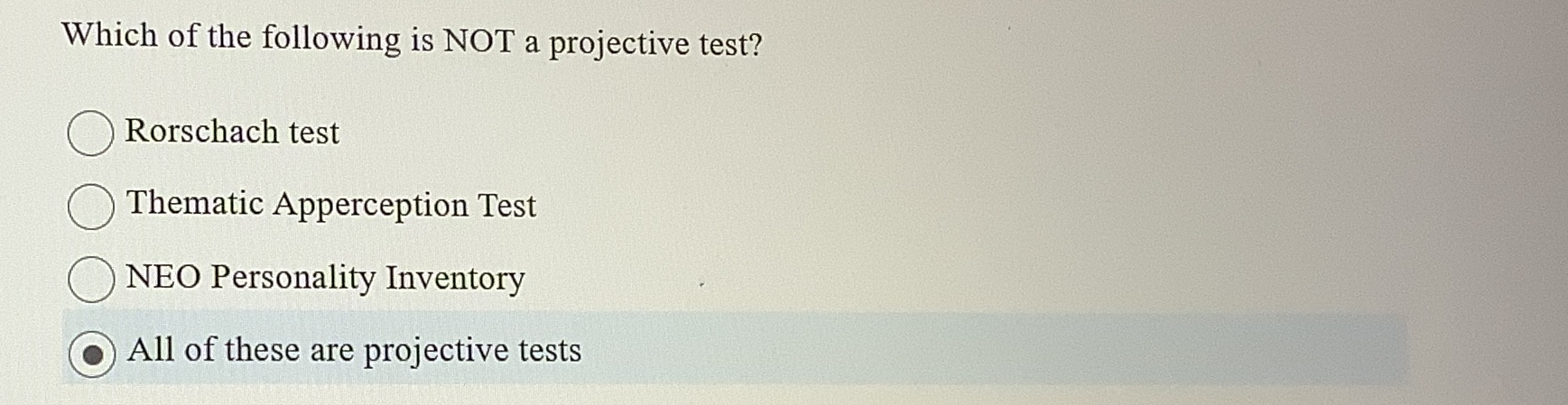 Solved Which of the following is NOT a projective | Chegg.com