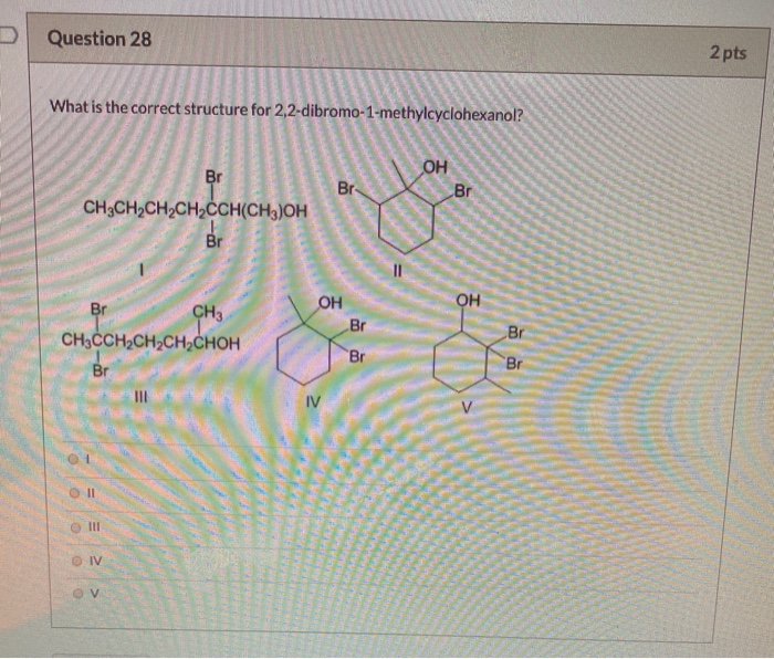 Solved D Question 27 What is the correct structure for | Chegg.com