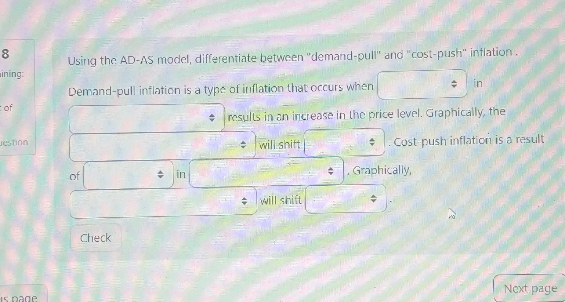 Solved 8Using the AD-AS model, differentiate between | Chegg.com